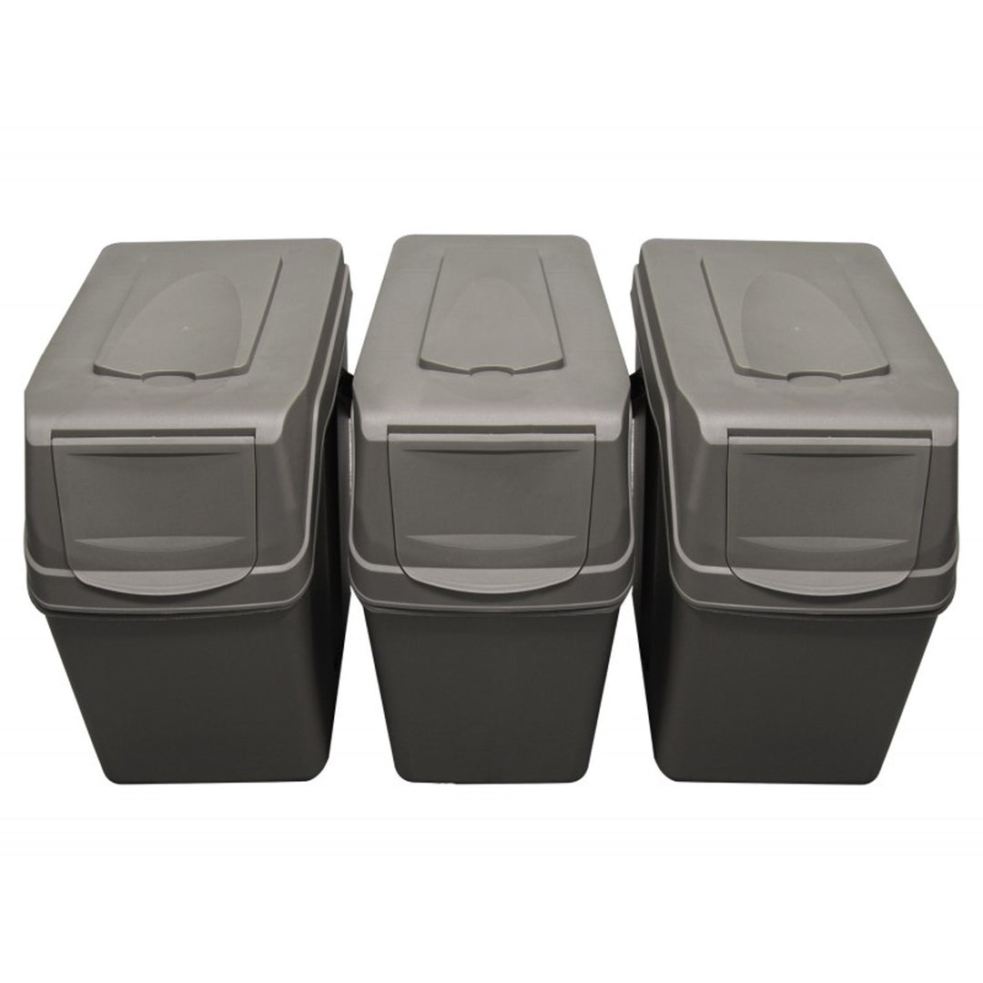 Set coșuri de segregare Sortibox 3x25L ISWB25S3-405U - gri ...