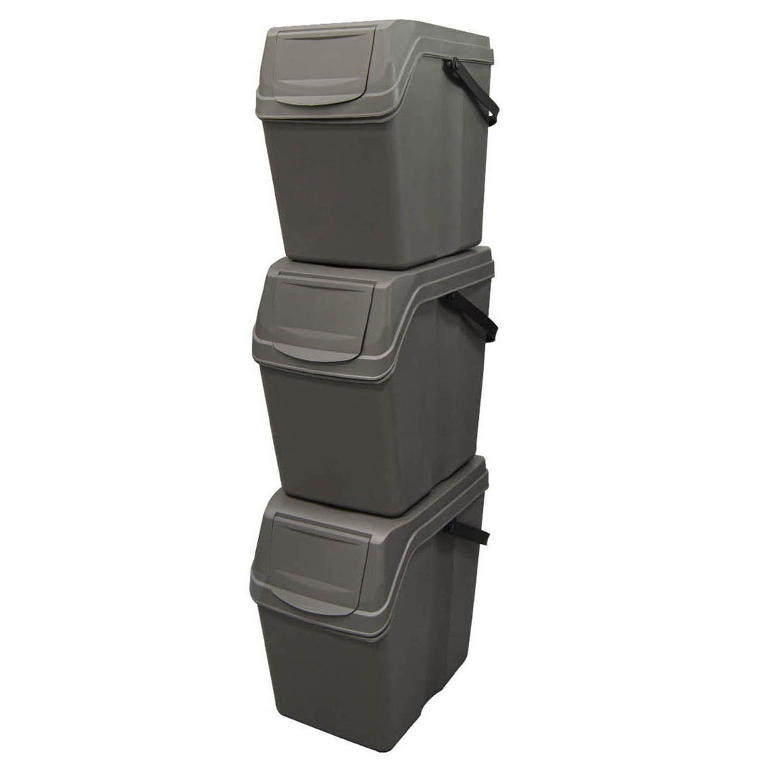 Set coșuri de segregare Sortibox 3x25L ISWB25S3-405U - gri ...