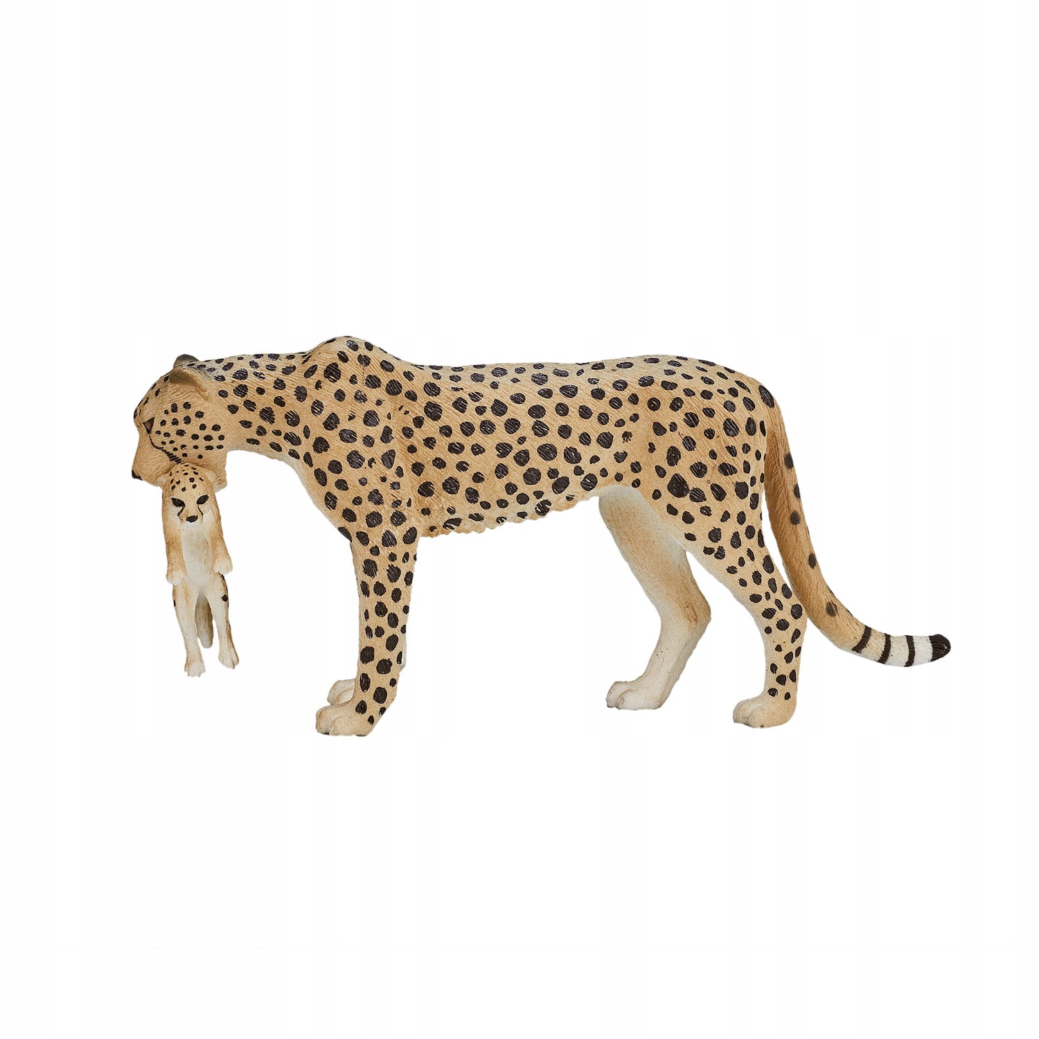 Figurina femela Ghepard cu pui, Animal Planet, 14 cm x 3 cm x 6 cm ...